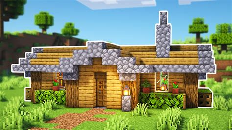 Minecraft Oak Starter House Tutorial How To Build An Oak Starter