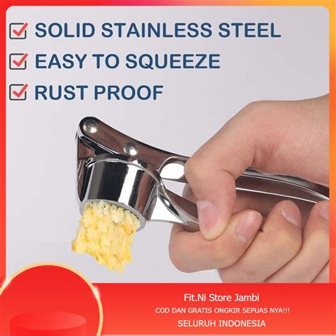 Jual Alat Penghancur Bawang Putih Merah Kitchen Stainless Steel Garlic
