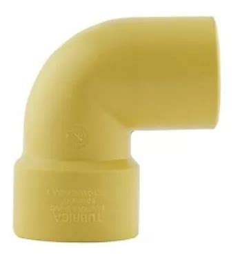 Codo Mm Pulgadas Pvc Aguas Negras Amarillo Tubrica Mercadolibre