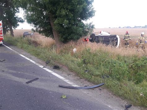 Galeria Śmiertelny wypadek na DK 91 Zderzyły się tam dwie osobówki