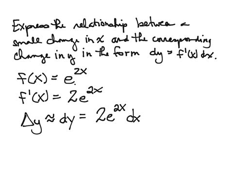 linear approximations and differentials math calculus application of differentiation showme
