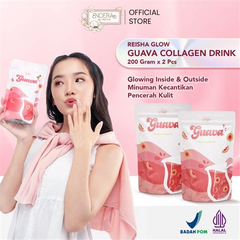 Jual Paket Pcs Reisha Glow Guava Collagen Drink Gr Minuman