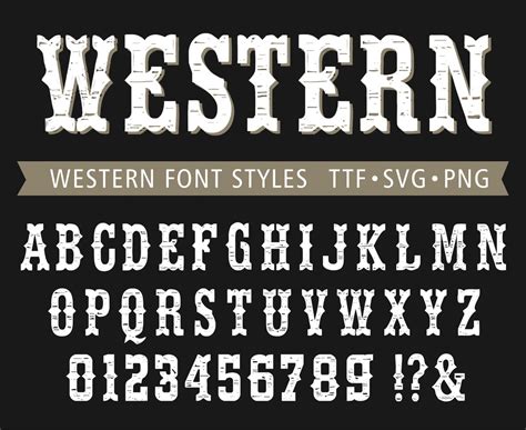 Western Font Old West Font Wild West Font Cowboy Font Texas Font