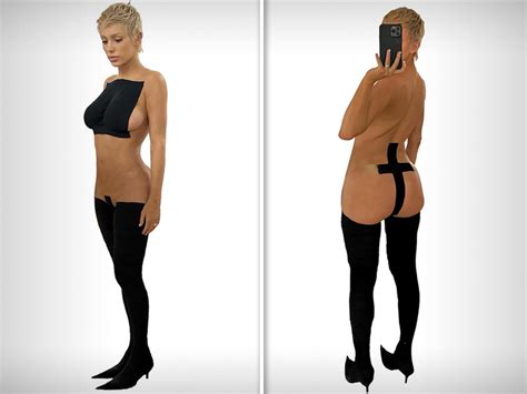 Kanye Wests Wife Bianca Censori Almost Naked Models New Yeezy Fashion