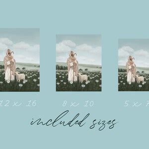 The Good Shepherd PRINTABLE Jesus Wall Art Jesus Christ Painting Etsy