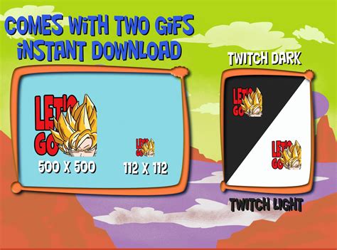 Animated Goku Twitch Emote DBZ Twitch Emote Dragonball Z Etsy UK