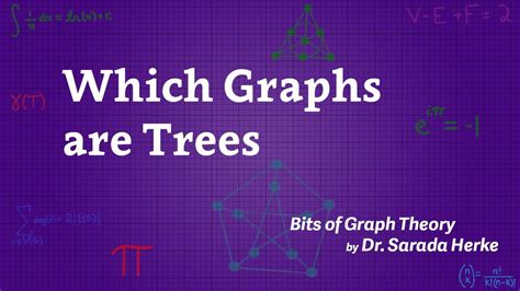 graph theory 37 which graphs are trees youtube