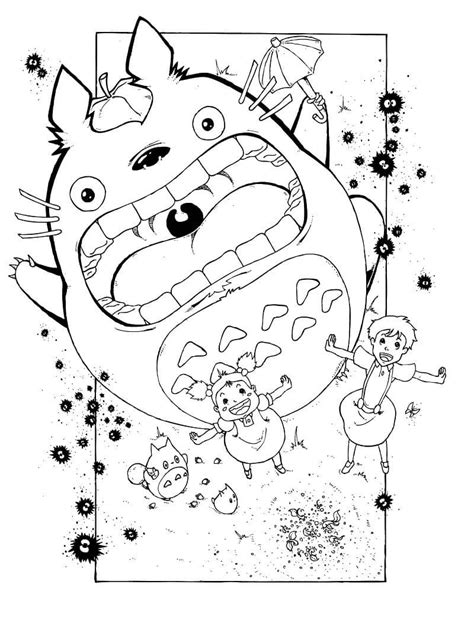 Dibujos De Totoro 3 Para Colorear Para Colorear Pintar E Imprimir