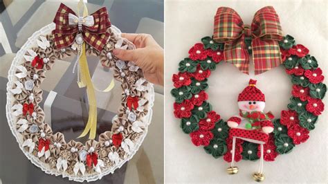 Decoração de Natal Artesanal Fuxico para fazer em casa