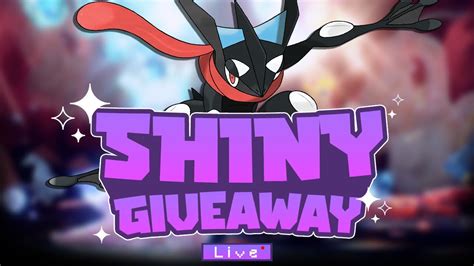 Shiny Greninja Giveaway Pok Mon Scarlet And Violet Youtube