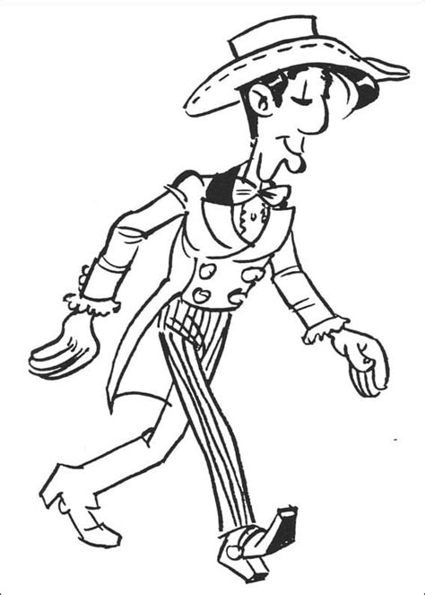 Coloriage Lucky Luke 4 Dessin gratuit à imprimer