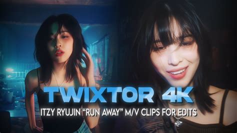 Itzy Ryujin Run Away K Twixtor Clips For Edits Youtube