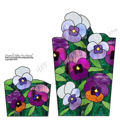 Candle Holder Stained Glass Pattern Etsy
