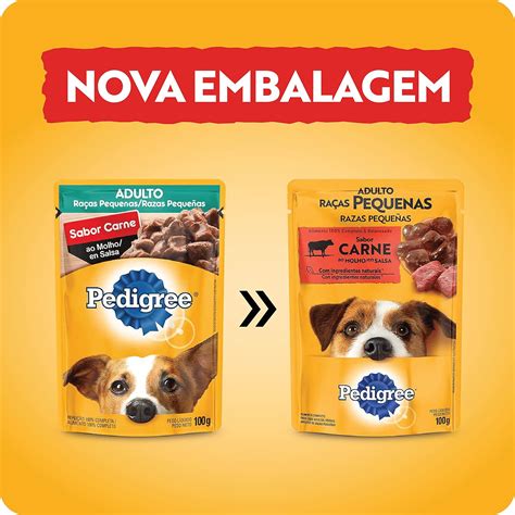 Ração Úmida Para Cachorros Pedigree Sachê Carne ao Molho Aqui Tem