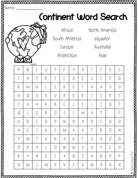 Continents Explore The Continents Shop Lucky Learning With Molly