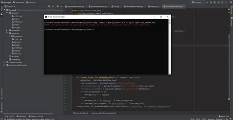 python got error while installing mysqlclient in djan