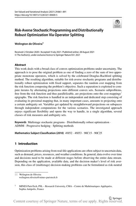 risk averse stochastic programming and distributionally robust optimization via operator splitting