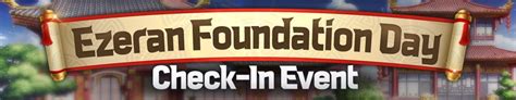 Ezeran Foundation Day Celebration 14 Day Check In Event