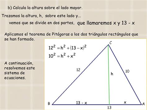 Como Calcular La Altura De Un Triangulo