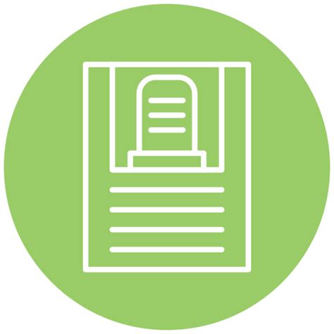 Certificado De Defunci N Iconos Gratis De Diverso