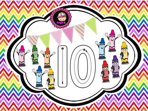 Fabulosos diseños de números con su representación del 1 al 10 para