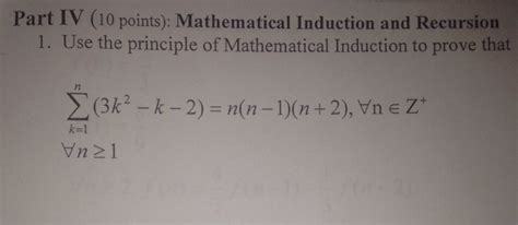 solved mathematical induction and recursion use the