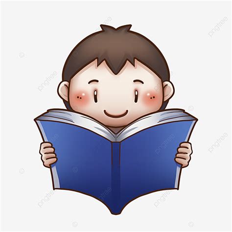 Niño Leyendo Dibujos Animados Png PNG Imágenes Prediseñadas De Niño