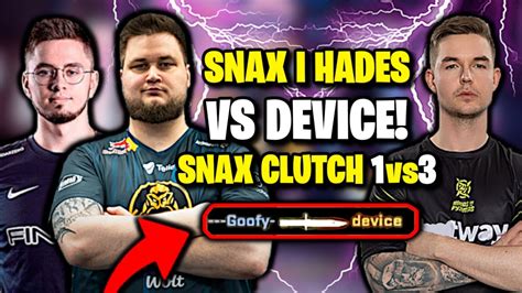 SNAX I HADES VS DEVICE SNAX CLUTCH 1vs3 GOOFY KOSUJE DEVICE A YouTube