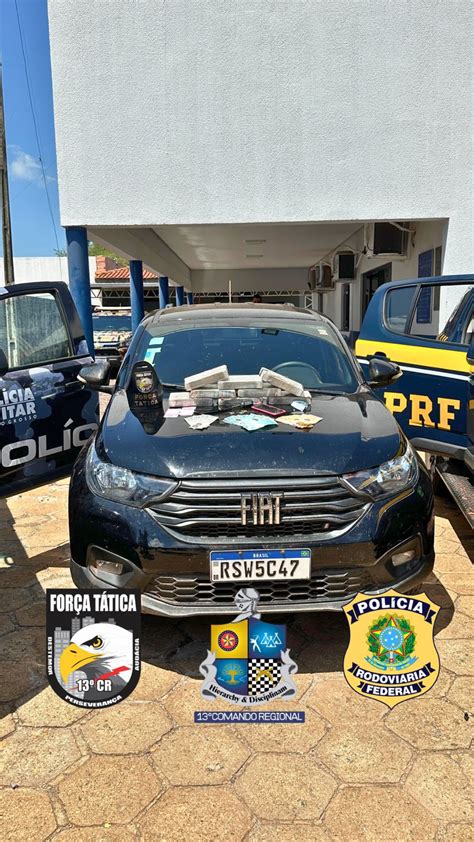 Ação integrada entre PM PF e PRF apreende droga escondida em veículo