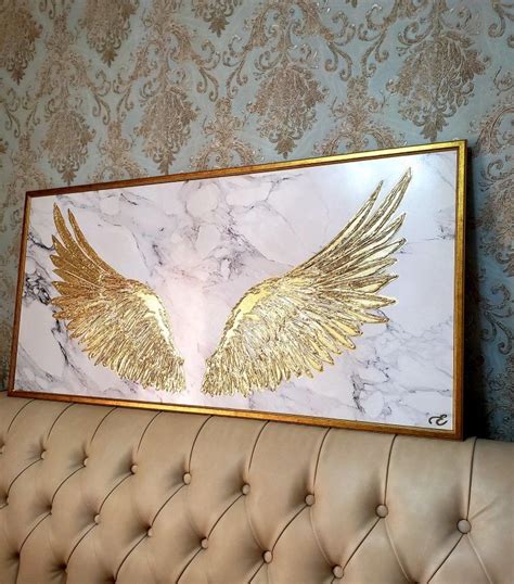 Angel Wings Painting Wings Art Wall Painting Abstract Painting Wall