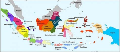 Peta 34 Provinsi Di Indonesia Lengkap Dan Ibukotanya Peta Bergambar