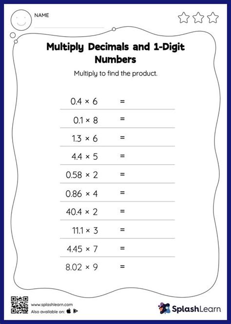 Free Printable Multiplying Decimals By Whole Numbers Worksheets