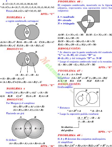 DIAGRAMAS DE VENN EULER EJERCICIOS RESUELTOS