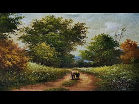 How I Paint Landscape Just By Colors Oil Painting Landscape Step By