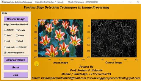 various edge detection techniques for image segmentation using matlab source code ~ engineering