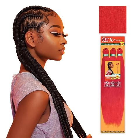 Amazon Sensationnel Xpression Prestretched Braiding Hair 3x
