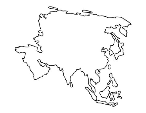 Mapas de Asia para descargar y colorear Colorear imágenes