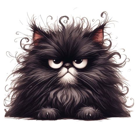 Grumpy Black Cat Sticker Customizable Outdoor Vinyl Sticker Etsy In
