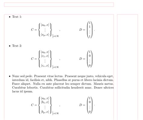Align Equations Within A List Tex Latex Stack Exchange