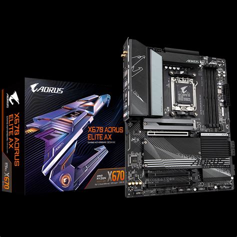 GIGABYTE X670 AORUS ELITE AX AMD Socket AM5 DDR5 ATX Motherboard