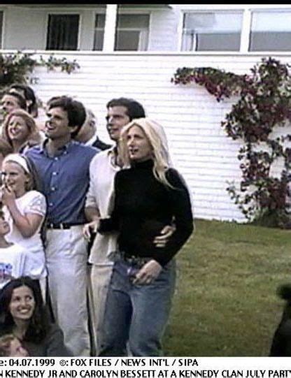 Carolyn Bessette Kennedy JFK Jr At A Kennedy Clan July 4th Party In