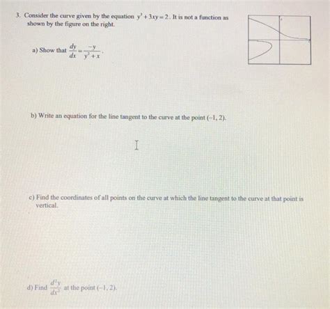 solved consider the curve given by the equation y 3 3xy 2
