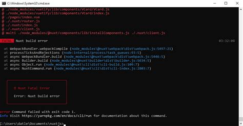 Yarn Build Error Issue 8613 Nuxt Nuxt GitHub