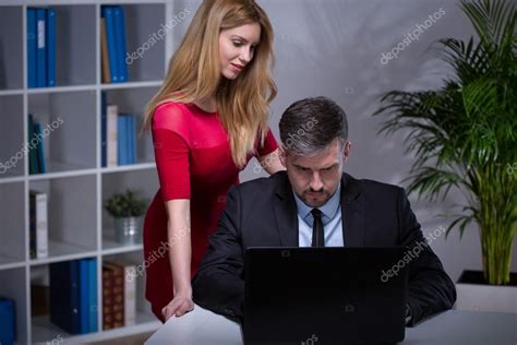 Sexy Secretary Seducing Her Boss Stock Photo Photographee Eu 75247853