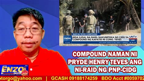 Compound Naman Ni Pryde Henry Teves Ang Ni Raid Ng Pnp Cidg Youtube