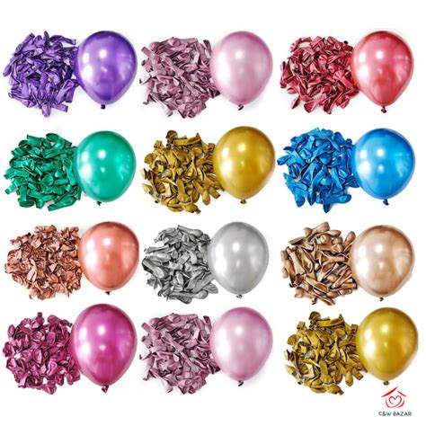 25 Unid Balão Metalizado 5 Polegadas Bexiga Cromado Alumínio Para Festa
