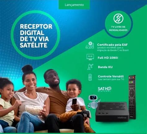 Receptor Digital De Tv Via Satélite Rds 840 Intelbras Frete grátis
