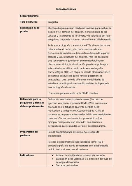 Ecocardiograma Apuntes Médicos Diego Israel Tipan MD uDocz