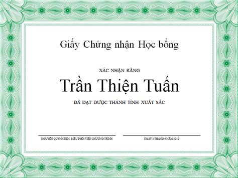 Mẫu giấy khen tiếng Anh Sự độc đáo và hấp dẫn NaiHuou