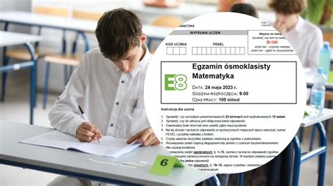 Egzamin ósmoklasisty 2023 z matematyki Tu znajdziesz arkusz CKE i